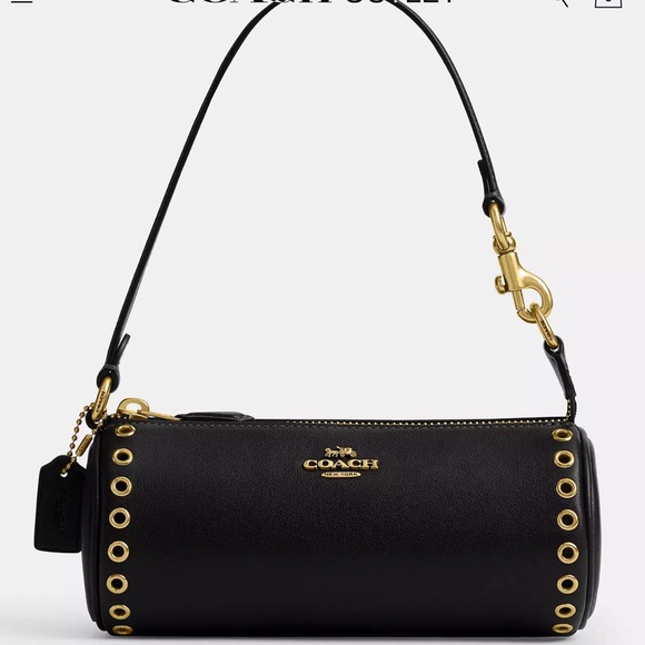 Coach | Bags | Coach Nolita Barrel Bag With Grommets Brassblack | Poshmark
